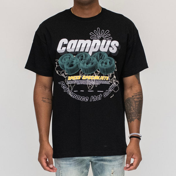 Campus LA Speedway Black Tee – Era Clothing Store