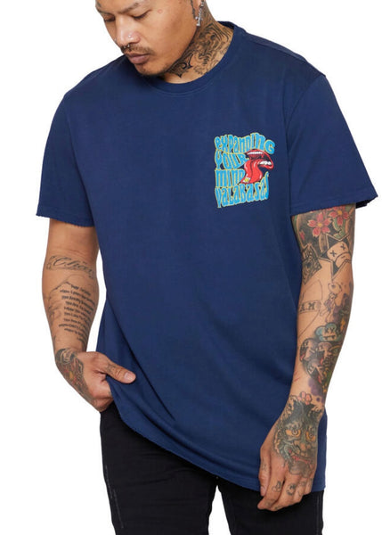 Valabasas “Mind Tabs” Navy Tee – Era Clothing Store