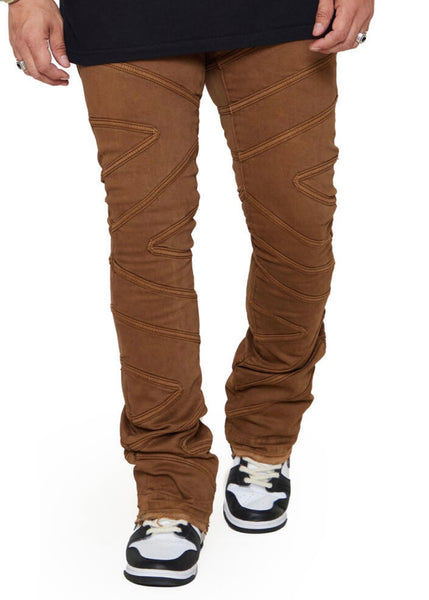 Valabasas “Cassius” Light Brown Stacked Jeans – Era Clothing Store