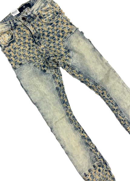 Focus Vintage Blue Ripple Stacked Jeans (3603) – Era Clothing Store