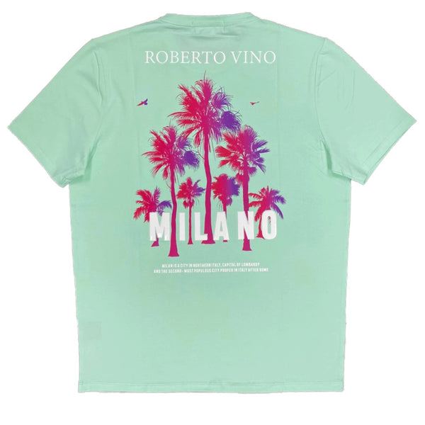 Roberto Vino Tech Milano Palm Tee (Mint) – Era Clothing Store
