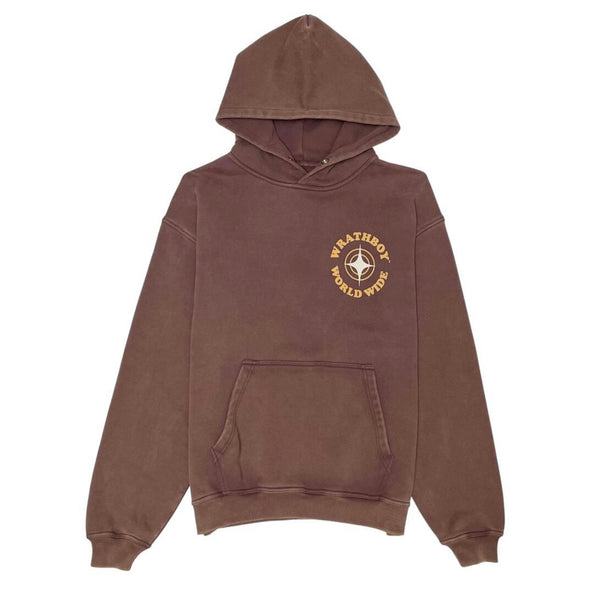 Wrathboy Too High Retro Brown Hoodie – Era Clothing Store